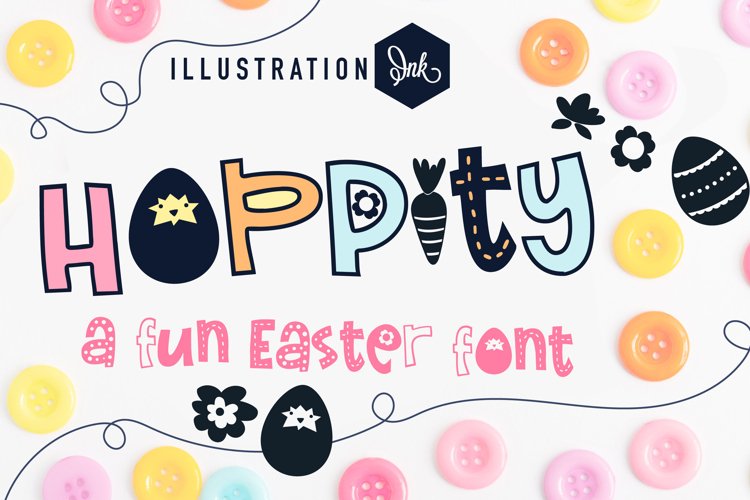 Handcrafted Easter font