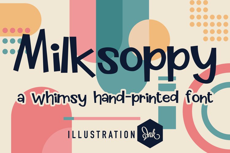 Handcrafted whimsical font